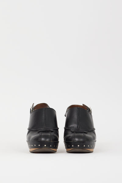 Marni // Black Leather Studded Clog Mule – VSP Consignment