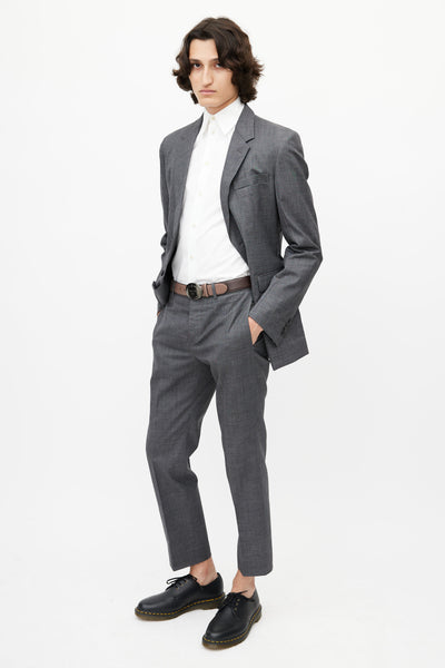 Marni // Grey Wool Blazer Pant Suit – VSP Consignment