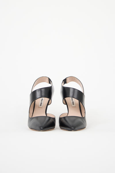 Miu Miu // Leather Cut Out Pump – VSP Consignment