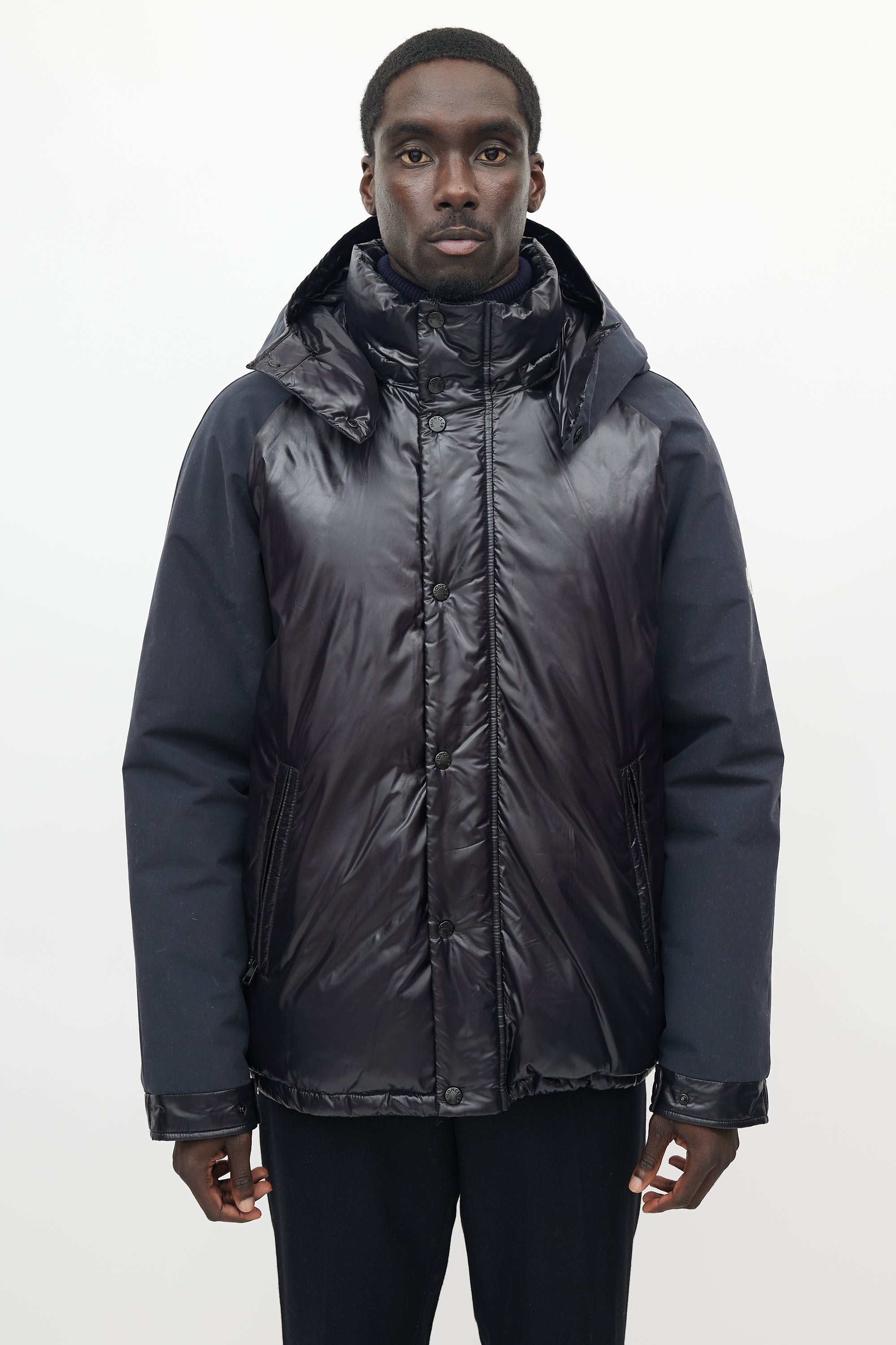 Moncler // X Frgmnt Black Maya70 Down Puffer Jacket – VSP Consignment