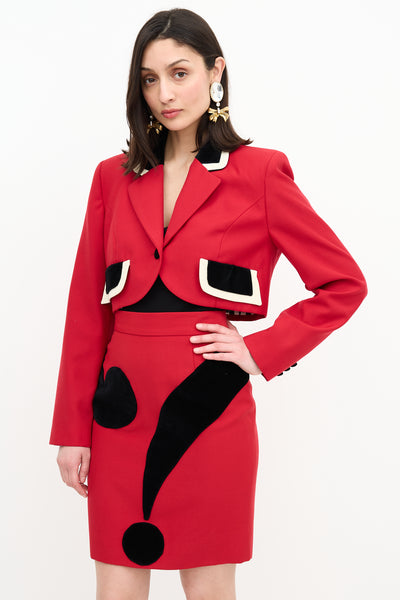 Moschino // Question Mark Skirt Suit – VSP Consignment