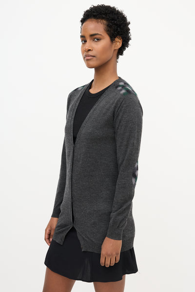 Prada // Wool & Silk Spot Patch Cardigan – VSP Consignment