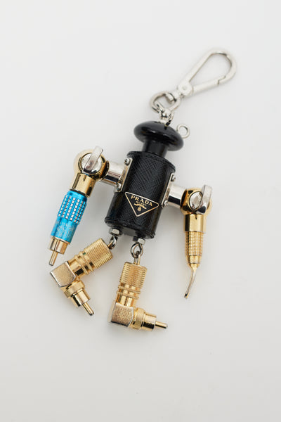 Prada // Black & Multi Robot Keychain – VSP Consignment