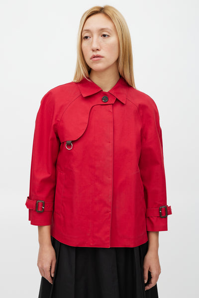 Prada // Red Waxed Cotton Jacket – VSP Consignment