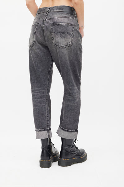 R13 // Wash Black Leyton Cross Over Jeans – VSP Consignment