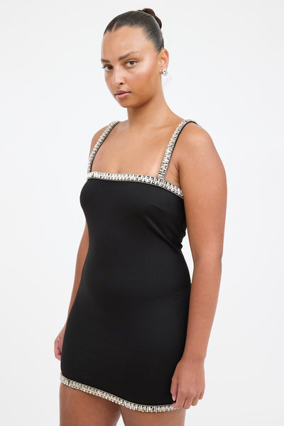 Retrofête // Crystal Embellished Mini Dress – VSP Consignment