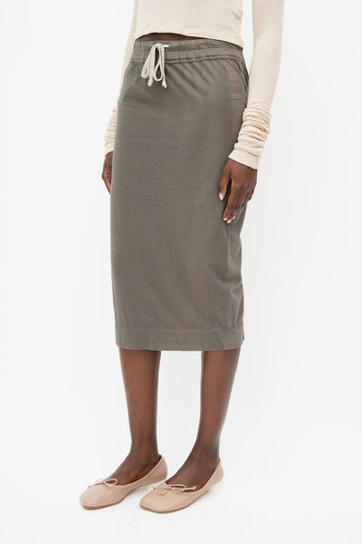 Rick Owens // Grey Drawstring Skirt – VSP Consignment