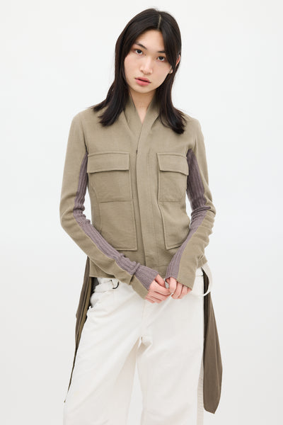 Rick Owens // Grey Wool Tail Jacket – VSP Consignment