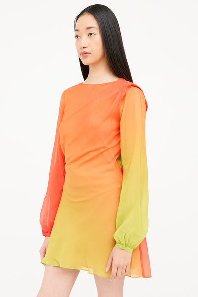 Ronny Kobo // Ombre Sheer Dress – VSP Consignment