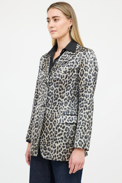 Smythe // Patterned Satin Blazer – VSP Consignment
