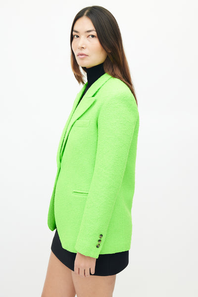 Smythe // Neon Tweed 90s Blazer – VSP Consignment