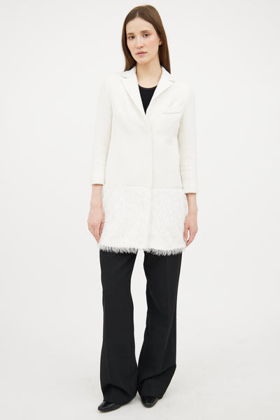 Smythe // Fringe Panel Coat – VSP Consignment