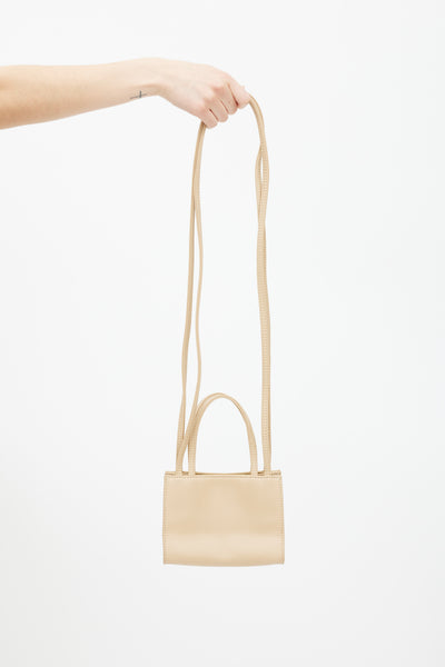 Telfar // Beige Small Shopping Bag – VSP Consignment