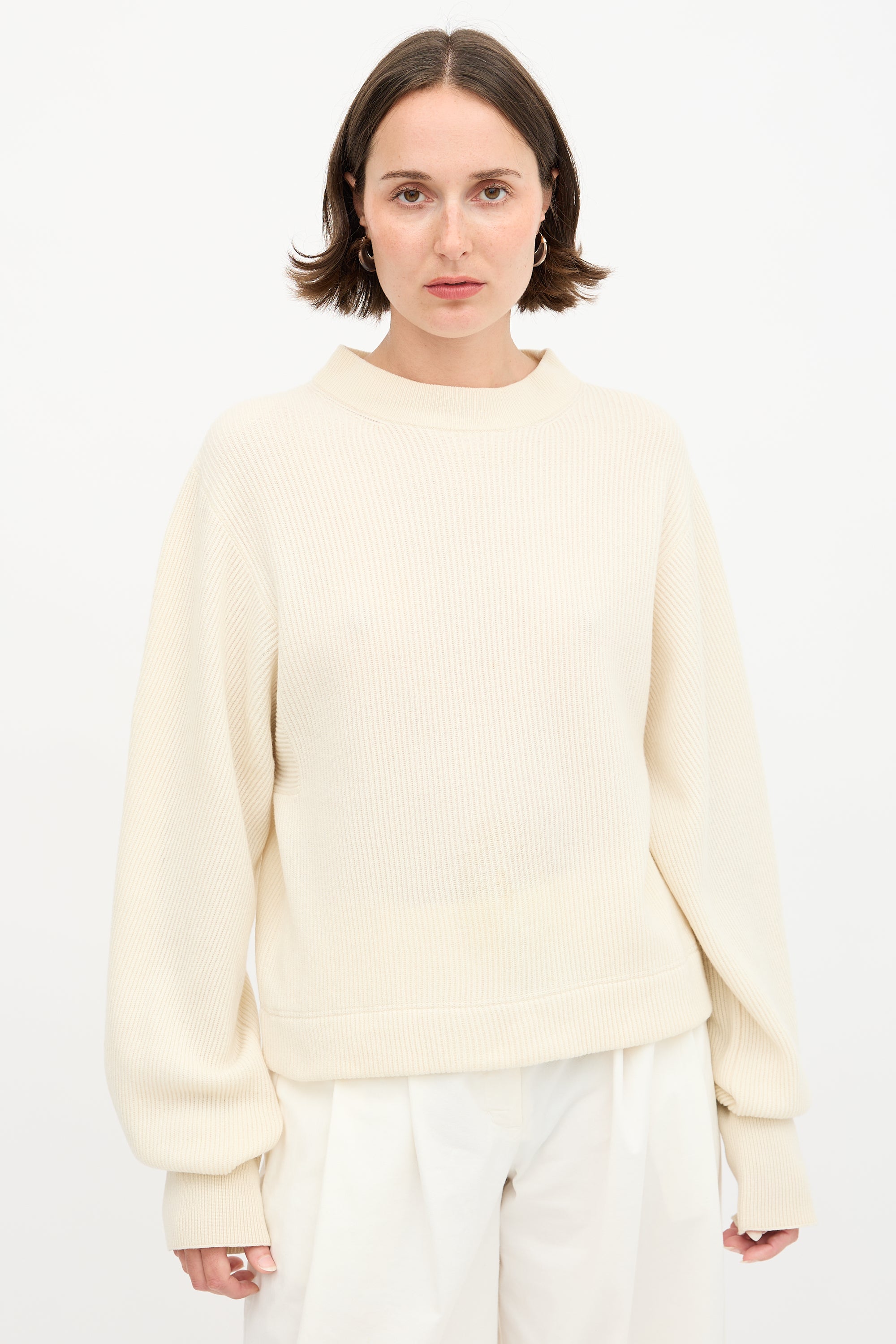 The Row // Longline Crew Neck Sweater – VSP Consignment