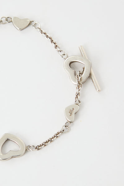 Tiffany & Co. // Sterling Silver Heart Station Bracelet – VSP Consignment