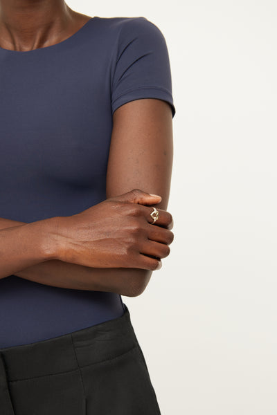 Tiffany & Co. // Sterling Silver & Yellow Gold Open Heart Ring – VSP ...