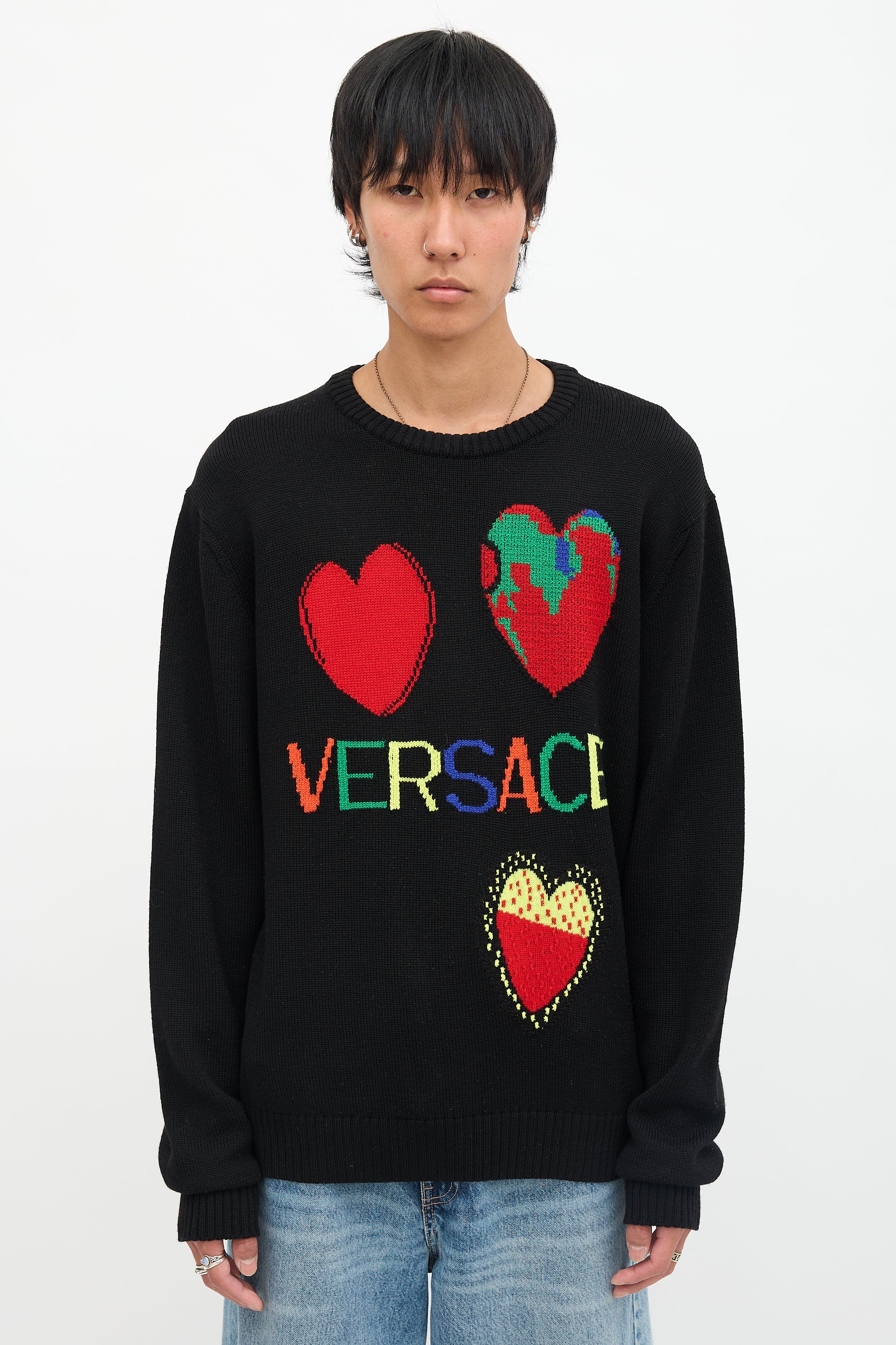 Versace // Wool Logo Sweater – VSP Consignment