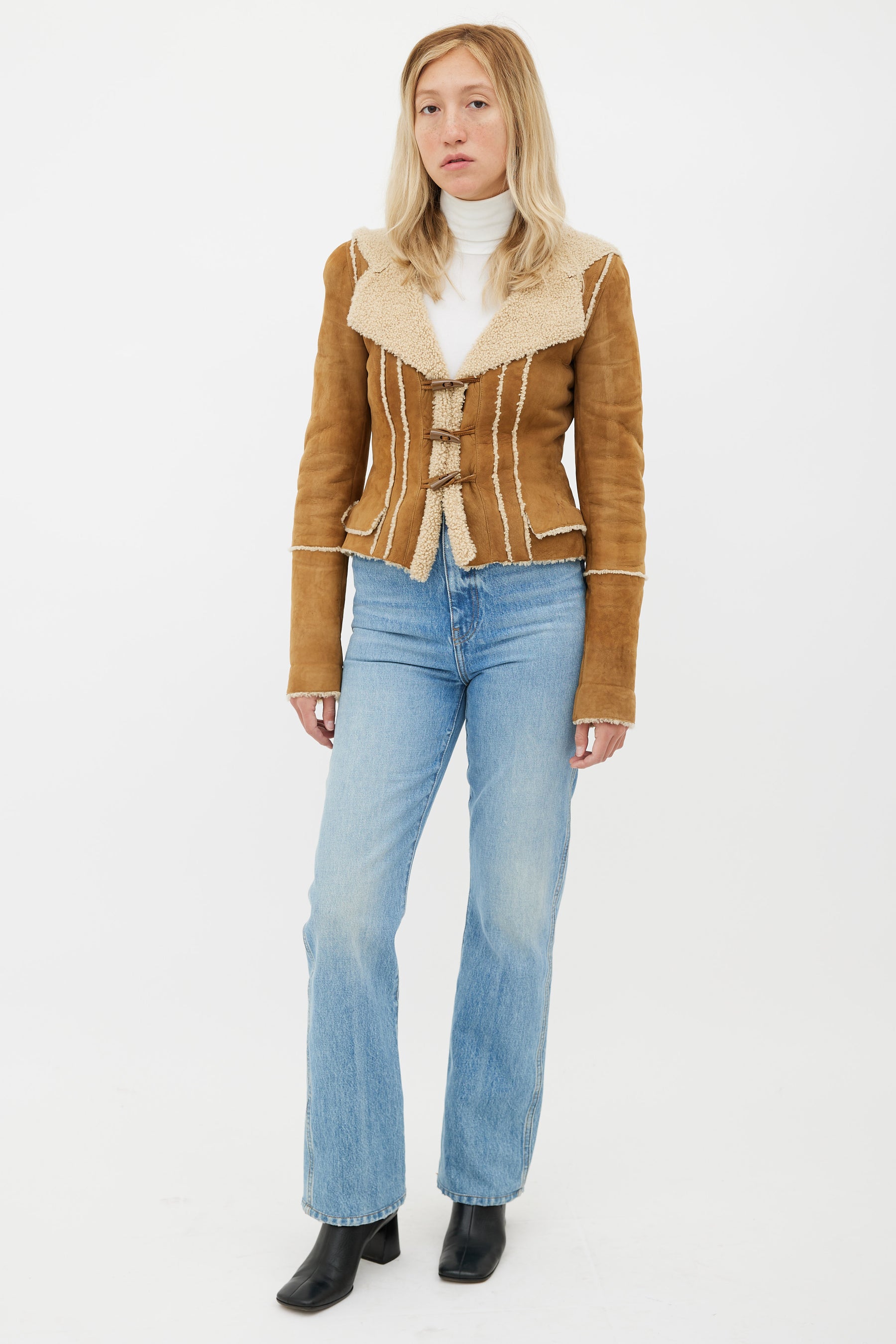 Chanel // Brown Hooded Shearling Jacket – VSP Consignment