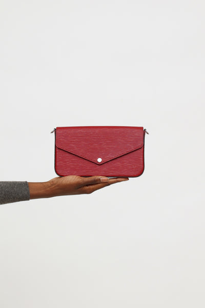 Louis Vuitton // 2019 Epi Cherry Berry Félicie Pochette Bag – VSP ...